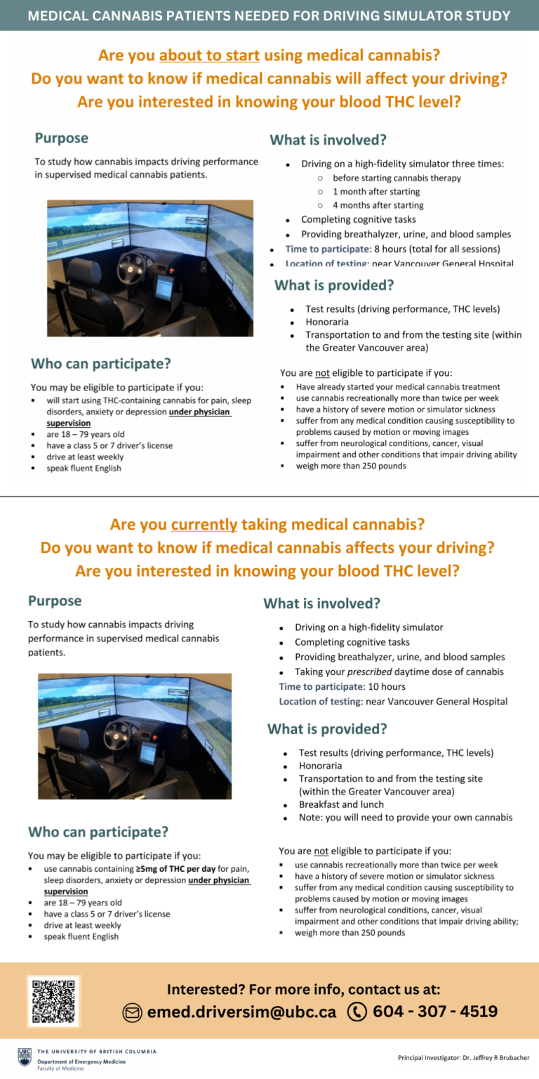 Medical Cannabis Patients Needed For Driving Simulator Study ...